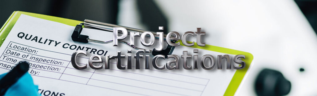 Project Certifications - TCL-NDT Cyprus LTD